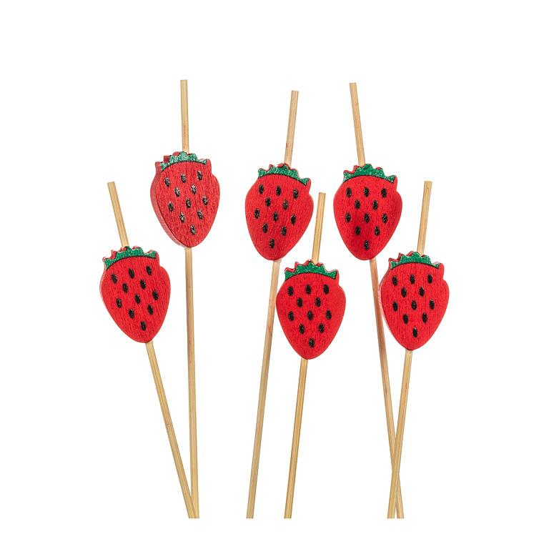 Strawberry Party Picks – Oleander Floral Design