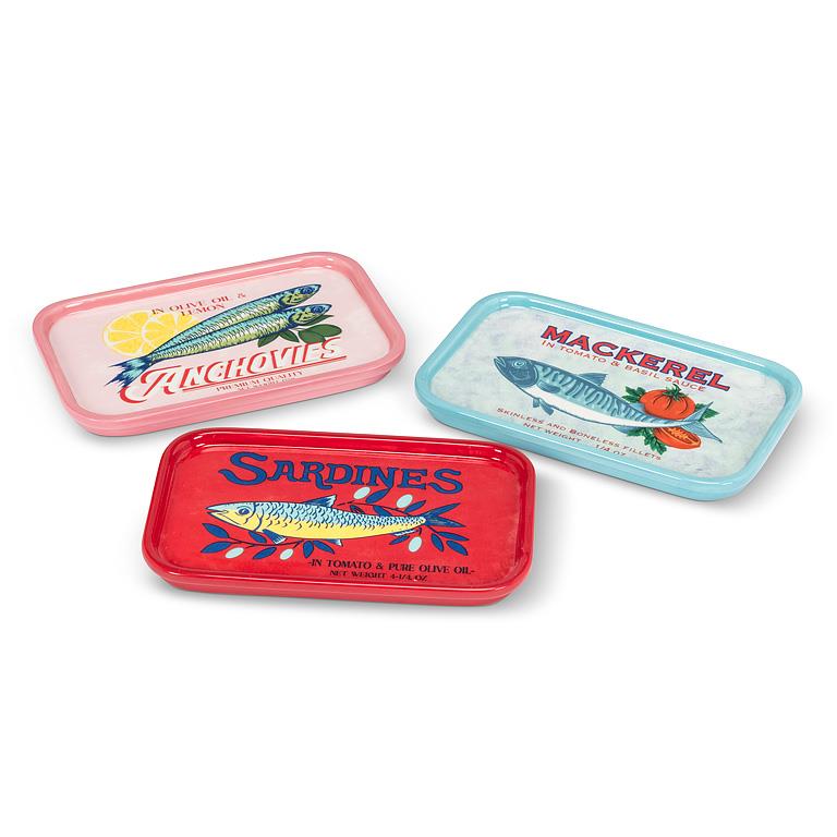 Rectangular Sardine Plates – Oleander Floral Design